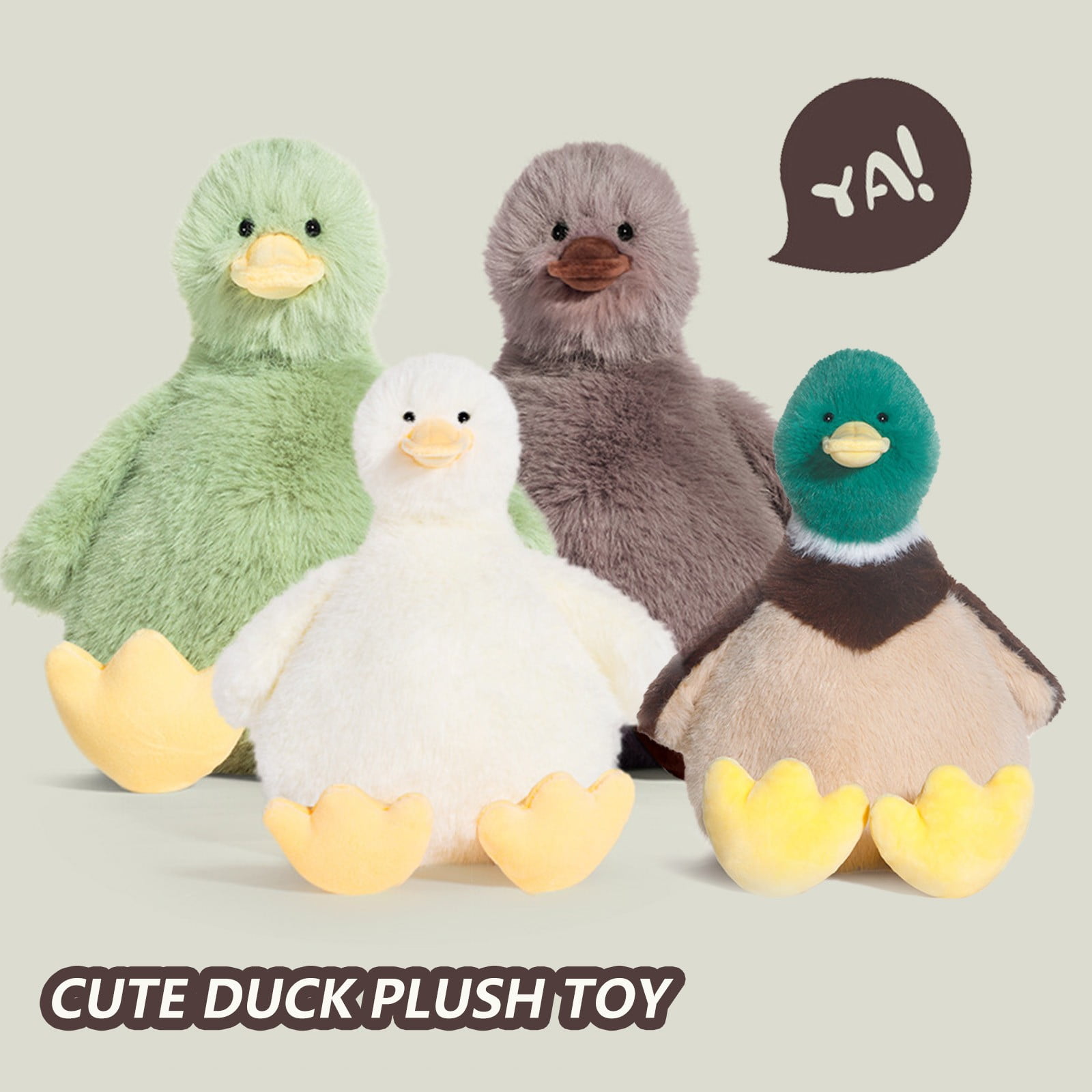 CiDai Cute Duck Stuffed Animal Plush Toys, 15.74 Inches | Cuddle Duck ...