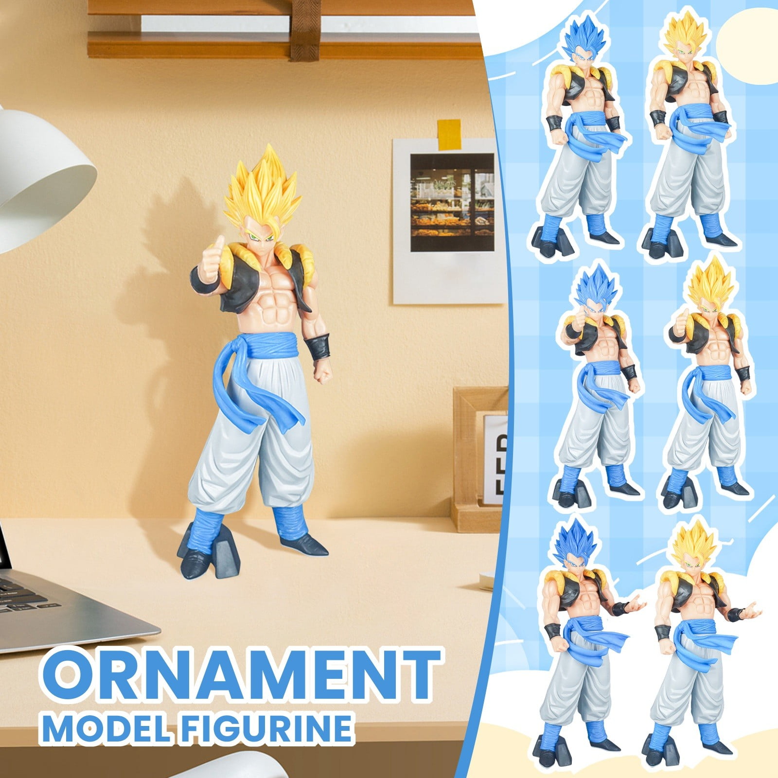 CiDai Dragon Ball Ultimate Soldiers: Super Saiyan Blue Gogeta Standing ...