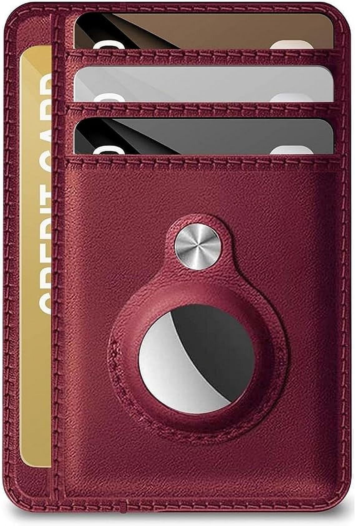 Ciana Men's Minimalist Wallet with Built-in AirTag Case Holder ...