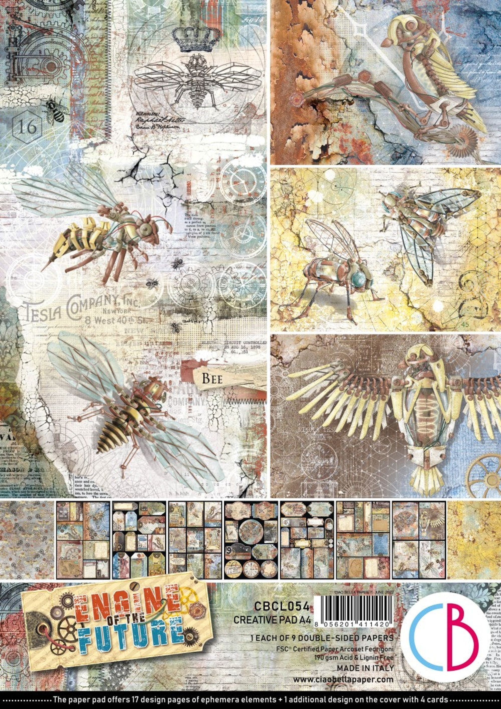 Ciao Bella Engine Of The Future Creative Pad A4 9/Pkg - Walmart.com