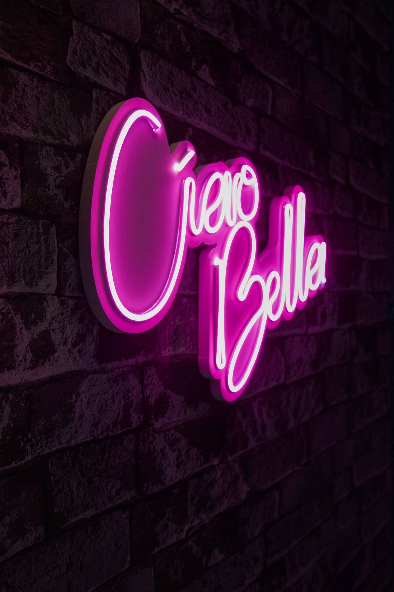 Ciao Bella Neon Light, Glow Your Space with Pink Ciao Bella Led Sign ...