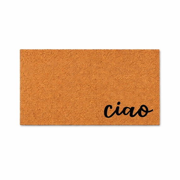 Ciao Doormat, Italian Welcome Mat, Funny Entryway Rug, Front Door Mat ...