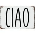 Ciao Italian Hello Sign Italian Signs with Quotes Metal Tin Sign ...