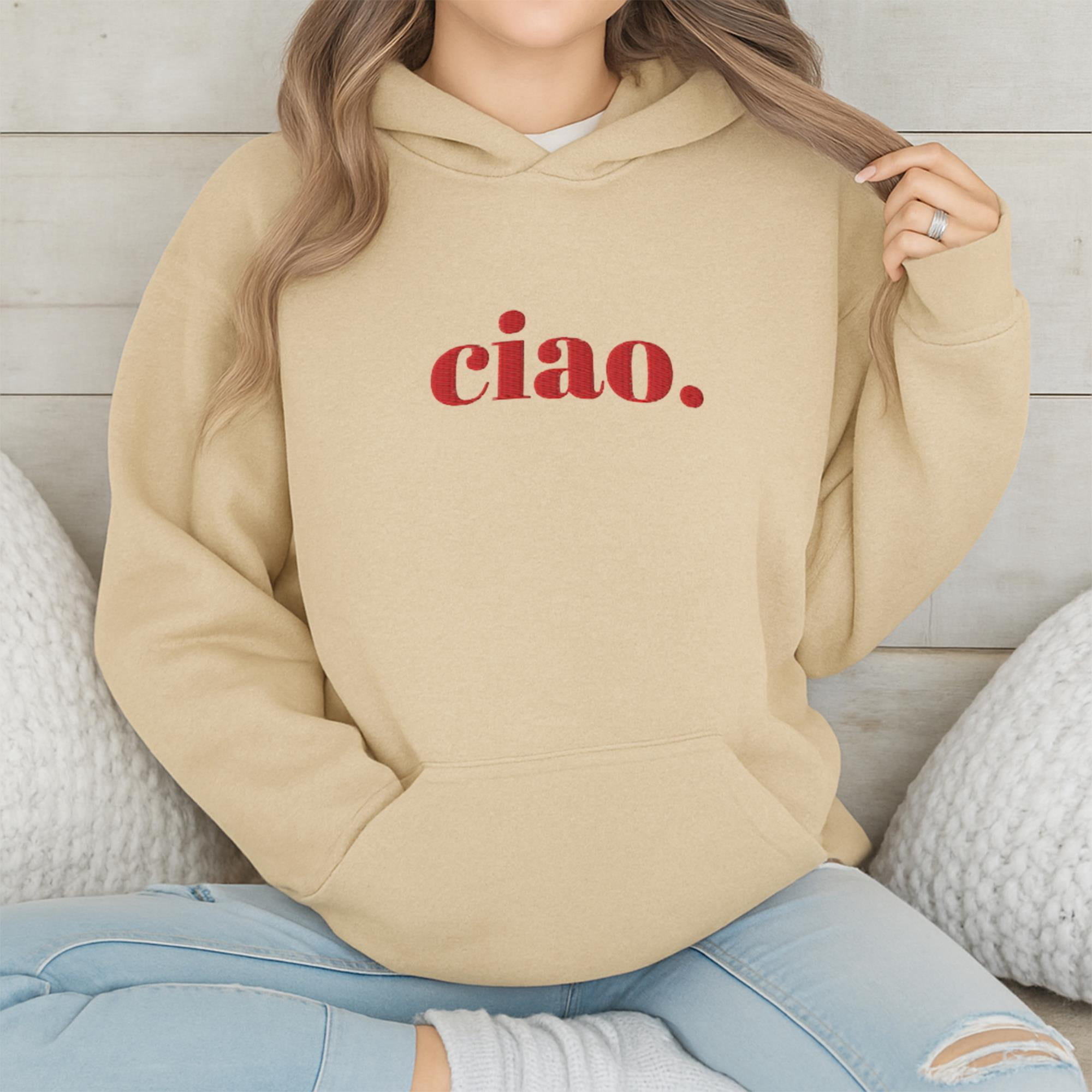 Ciao Italian Heritage Embroidered Classic Heavy Blend Hoodie Cultural ...
