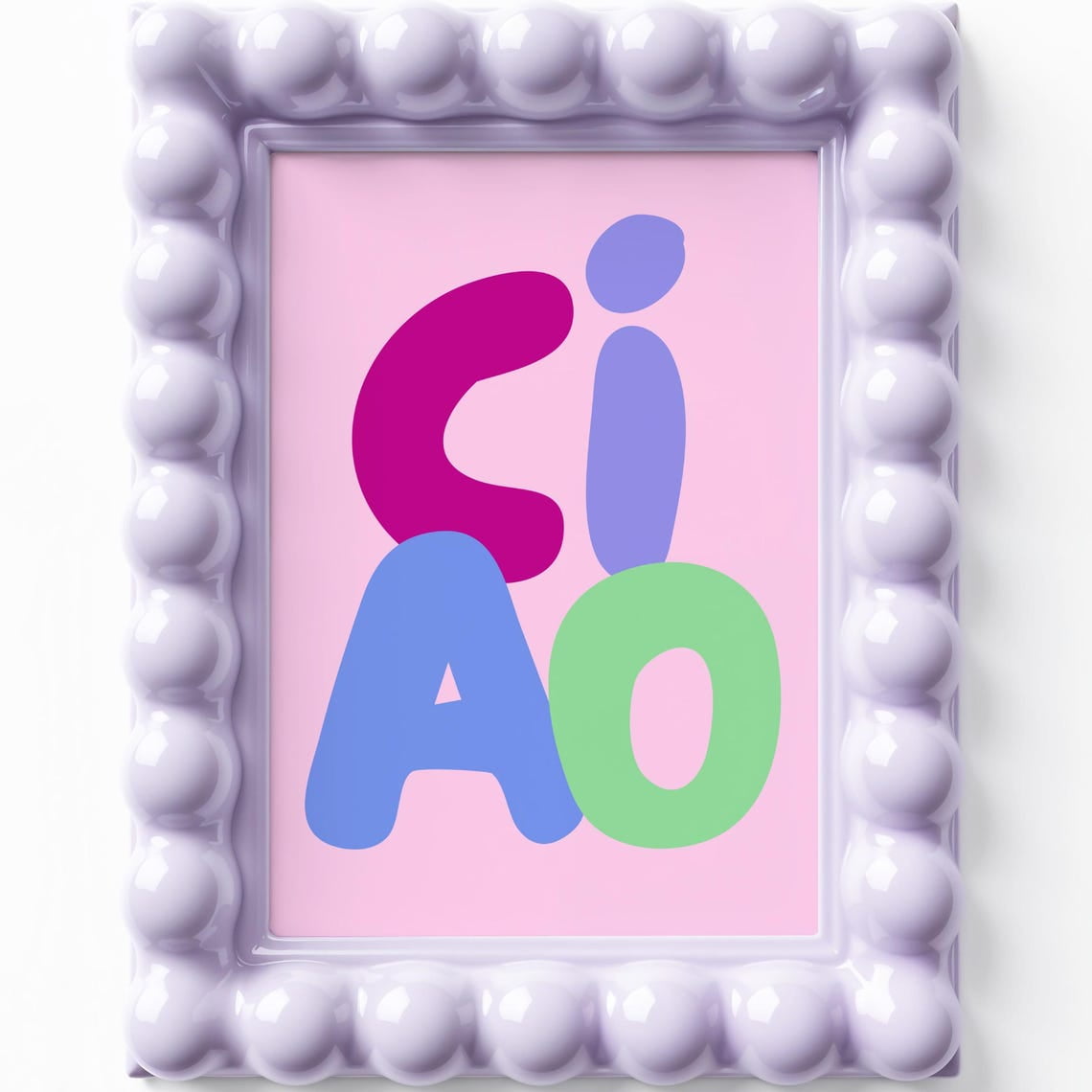 Ciao Italian Print, Typography Poster, Minimalist Italian Themed , Fun ...