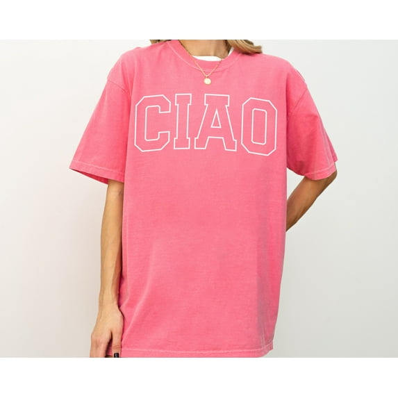 Ciao T-Shirt Trendy Italian, Italia Tee Travel, Italy Vacation Shirt ...