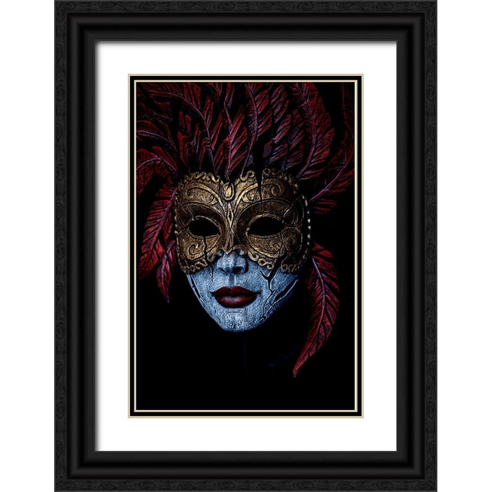 Ciappara Lrps., Simon 13x18 Black Ornate Wood Framed with Double ...