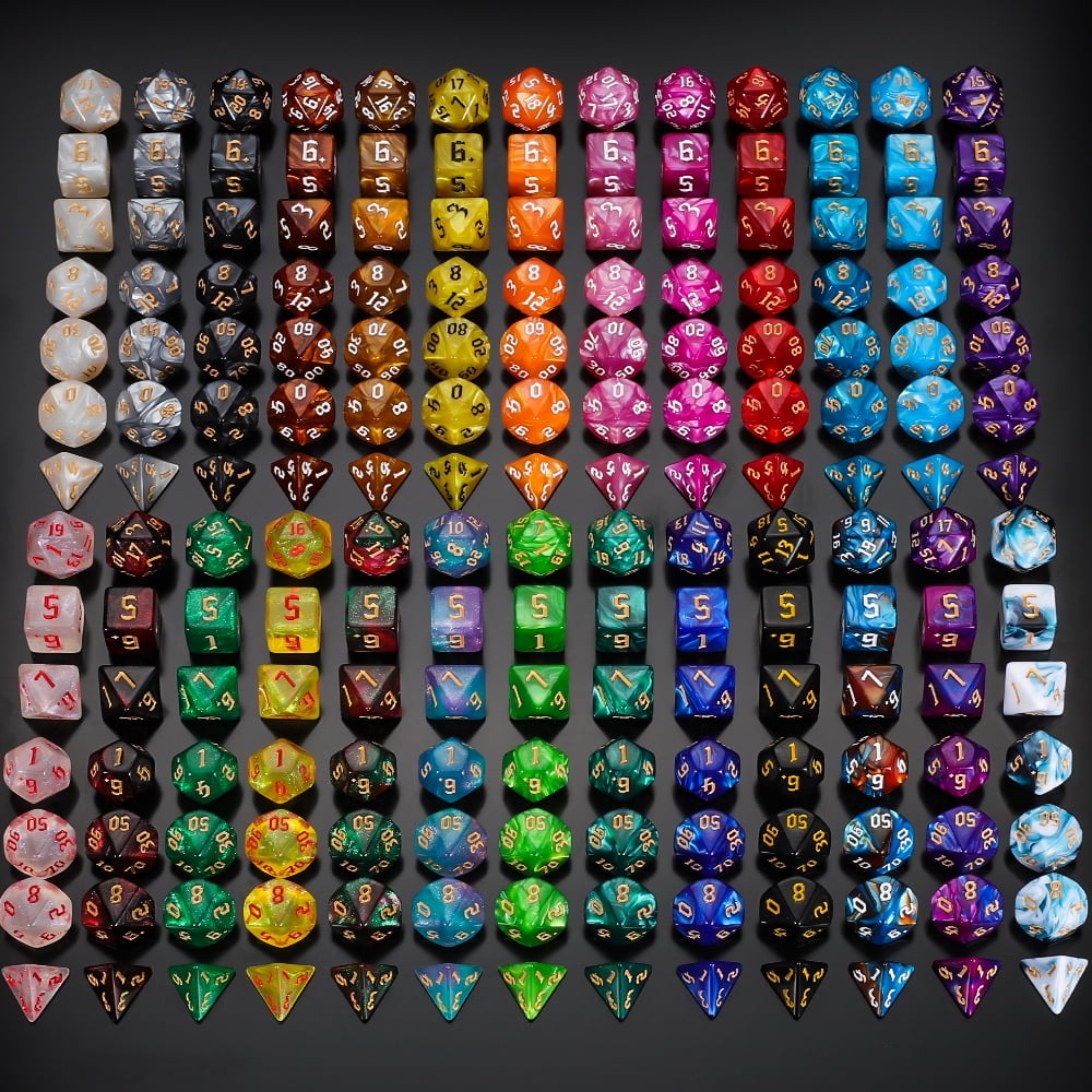 CiaraQ DND Dice Set -26x7 (182pcs) Polyhedral Dice Compatible with ...