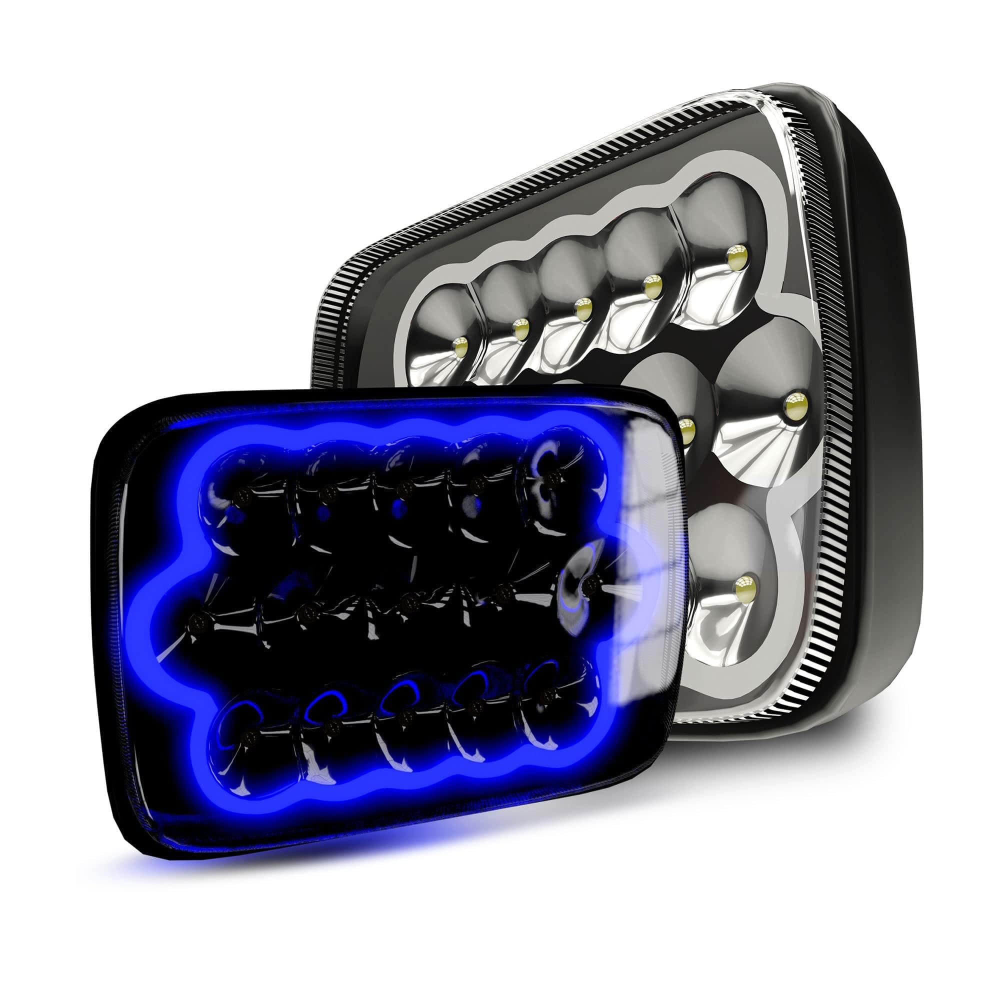 Ciascy 2PCS Off Road KEF16 Plug and Play Sealed Beam 7x6 5x7 LED Light ...