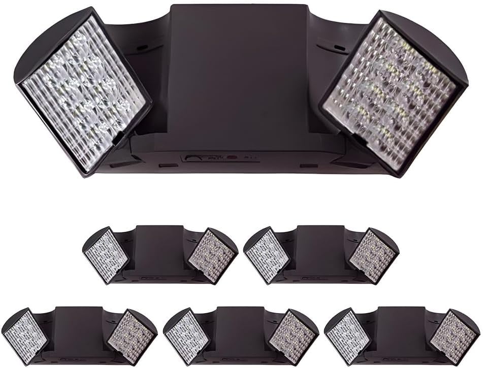 Ciata 10 Pack Black Led Emergency Lights with Battery Backup, for Home ...
