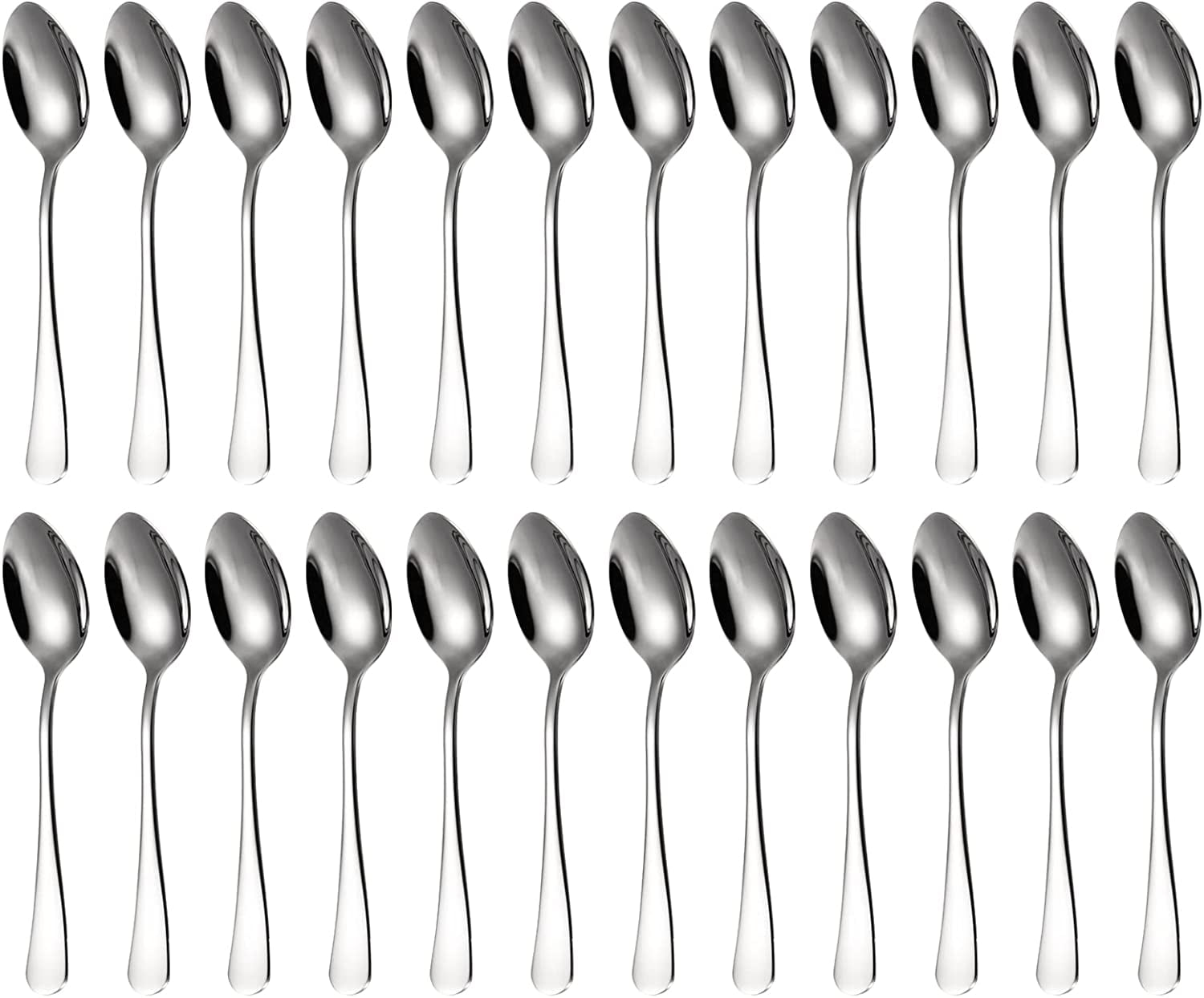 "Cibeat 24-Pcs 6.7"" Stainless Steel Dinner Spoons, Mirror Finish ...