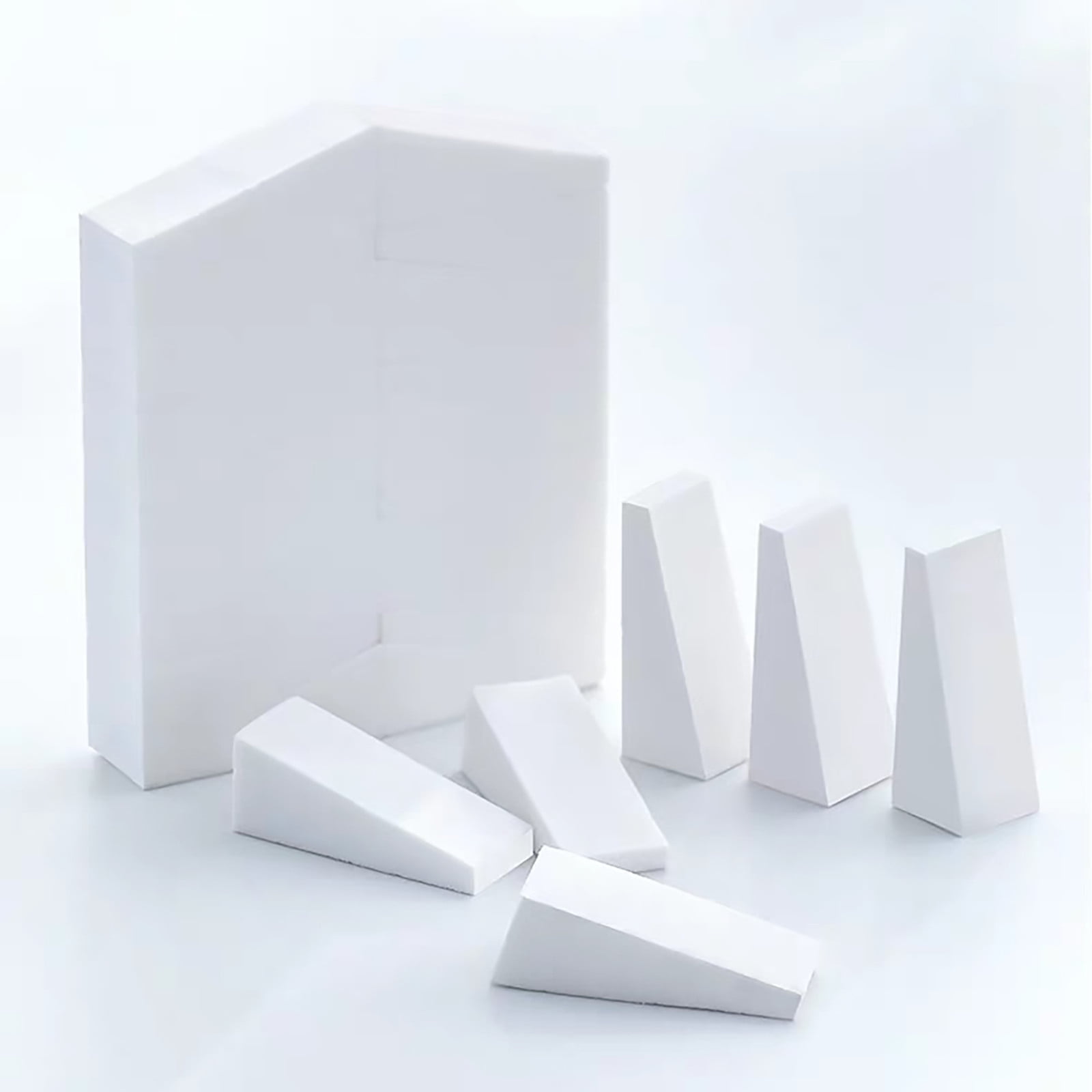 Cibee 2pc 24 Cut Triangle Powder Puff Non Latex Meets Water Becomes ...