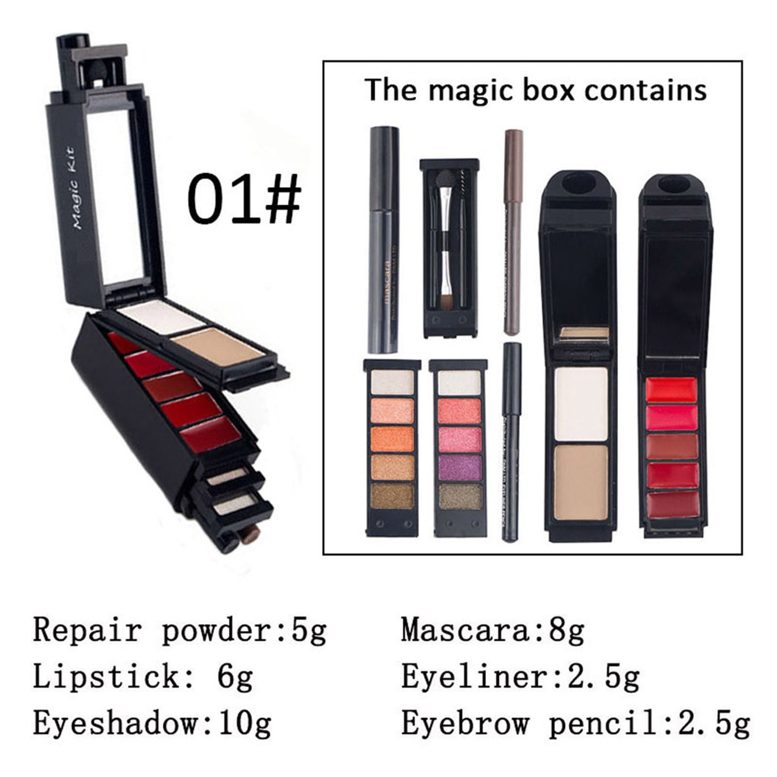 Cibee Kit 30ml Eye Fashion Lipstick Beautiful Makeup Shadow Mascara 8 ...