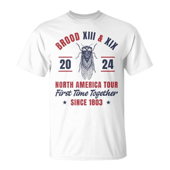 Cicada 2024 Brood Xiii Xix Cicada Swarm Not Since 1803 TShirt - Walmart.com