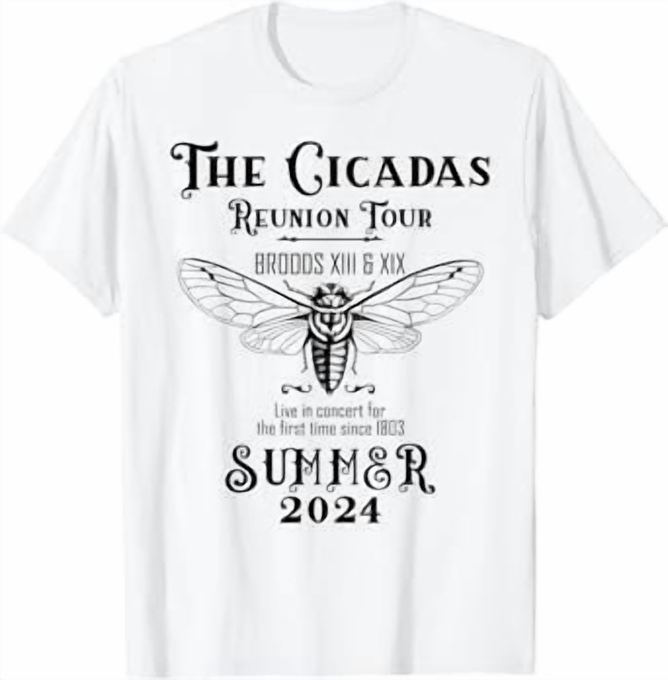Cicada Brood XIII XIX Summer 2024 Reunion Tour Swarm Cicadas T-Shirt ...