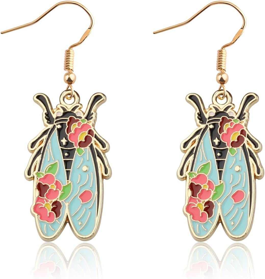 Cicada Earrings Cicada Jewelry Insect Jewelry Earrings Summer Jewelry ...
