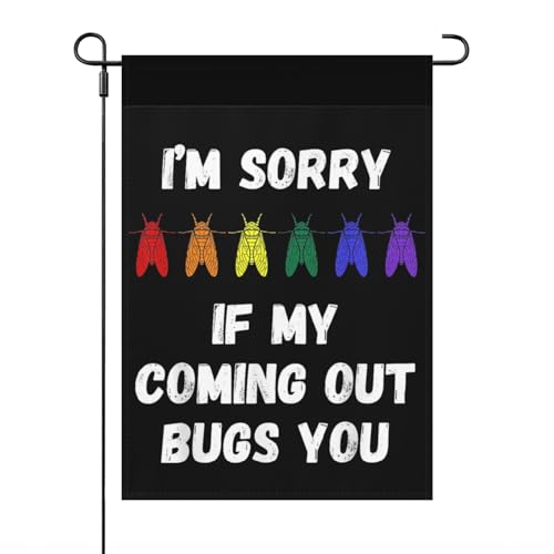 Cicada Gay Insect 2024 Cicadas Coming Out House Flag Double ...