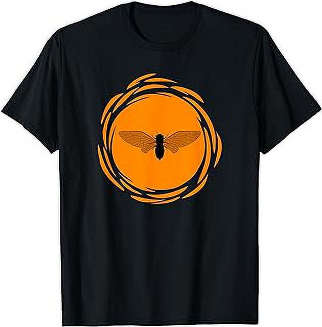 Cicada Graphic Art / Sun Silhouette Bugs Insects Design Fly T-Shirt ...