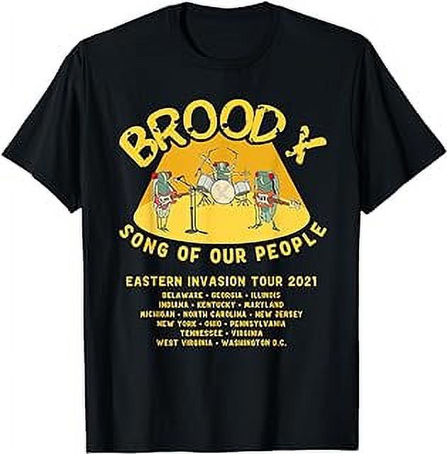 Cicada Invasion 2021 - Cicada Brood X - Cicada Song Tour T-Shirt ...