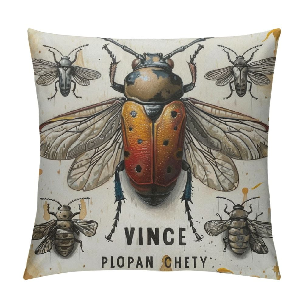 Cicada Lover Year Of The Cicada Entomology Cicada Throw Pillowcase ...