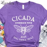 Cicada Shirt 2025 Cicada Reunion Tee Funny Cicada Concert Tshirt Bug ...