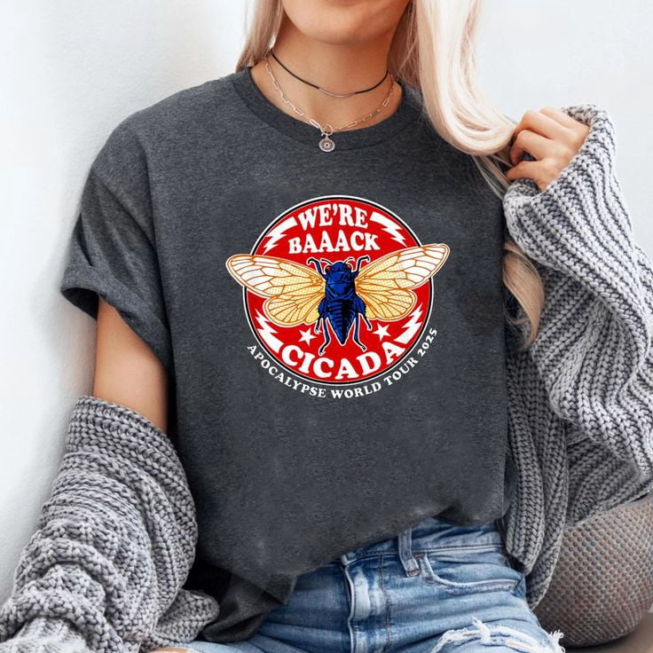 Cicada Uprising We're Back Cicadas World Tour 2025 T-Shirt, Men's And ...