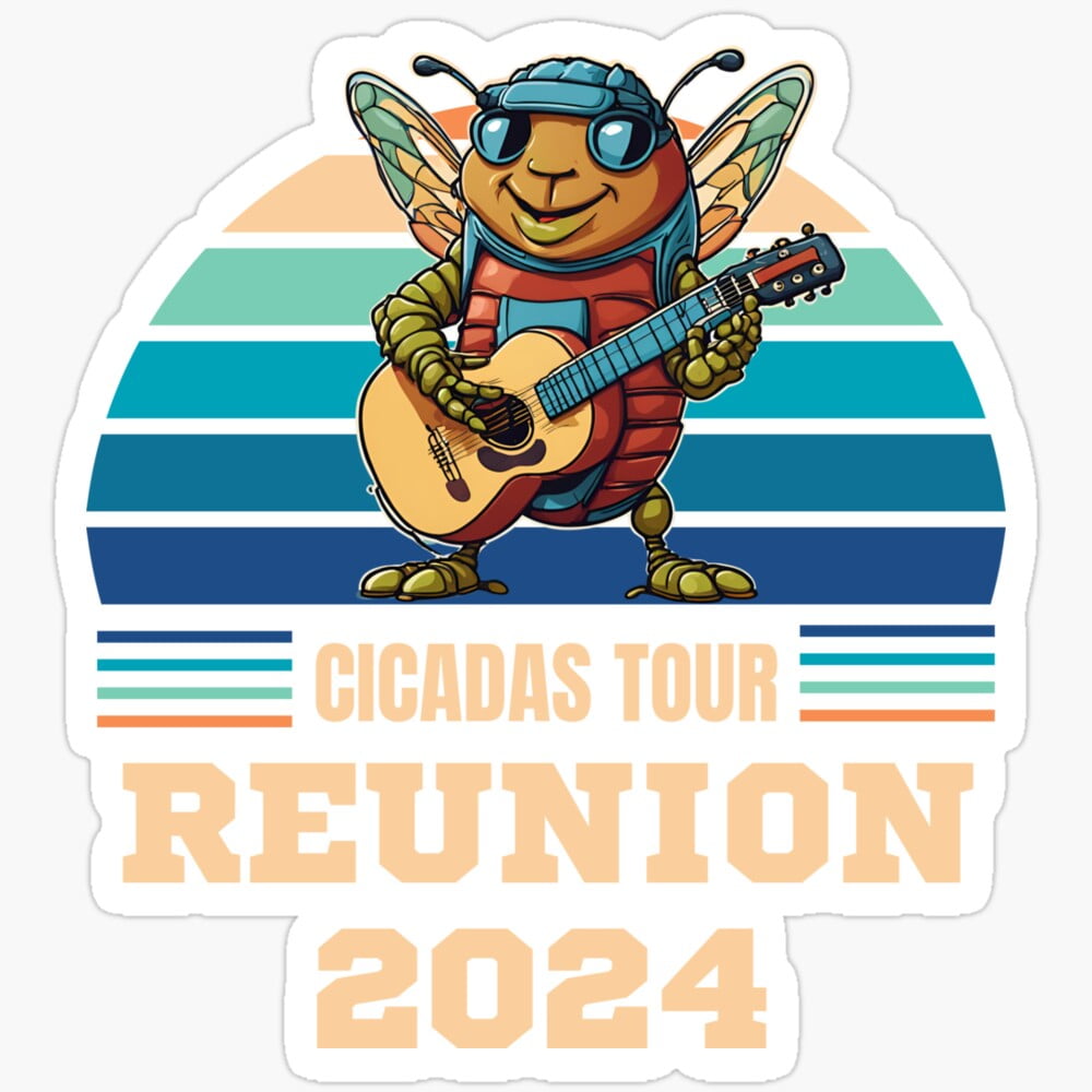 Cicadas Tour Reunion 2024 Sticker Phone Decal Water Bottle Stickers Car ...
