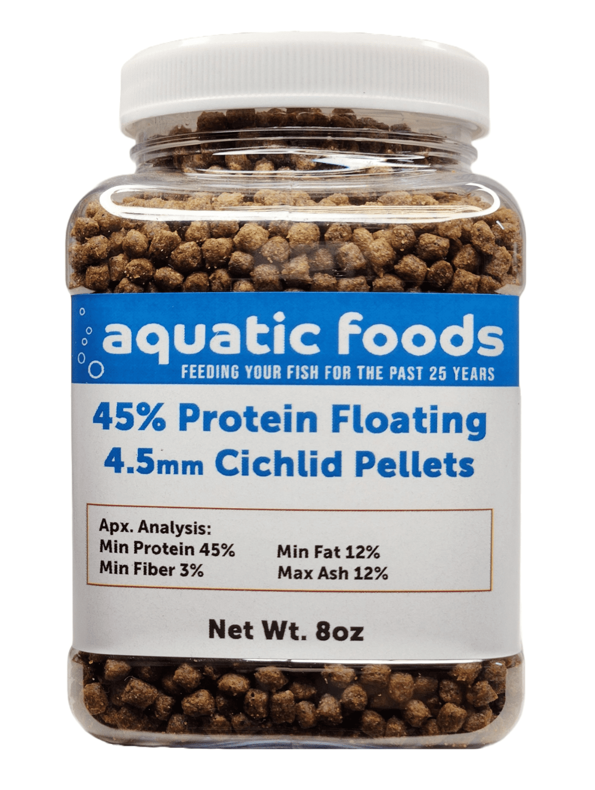 Cichlid Pellets, 45% Protein Floating 4.5mm (5/32") Pellets for Oscars ...