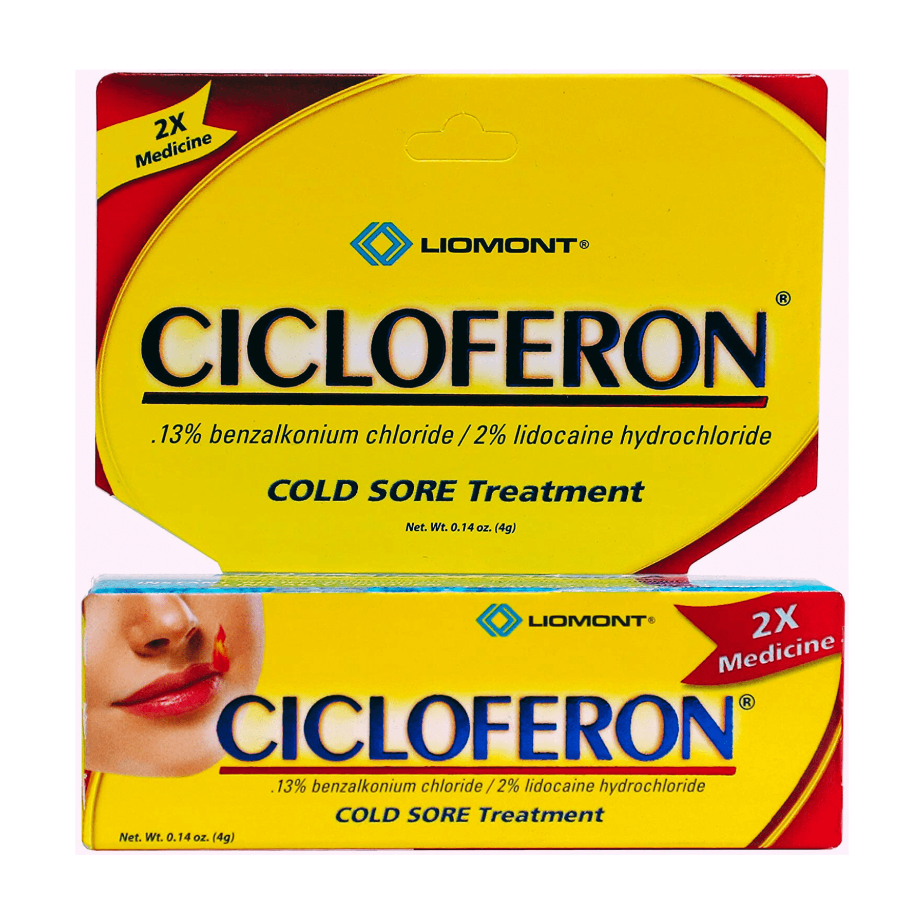 Cicloferon Cold Sore Treatment Gel, Clear, 1 Tube of 0.14 oz HSA/FSA ...