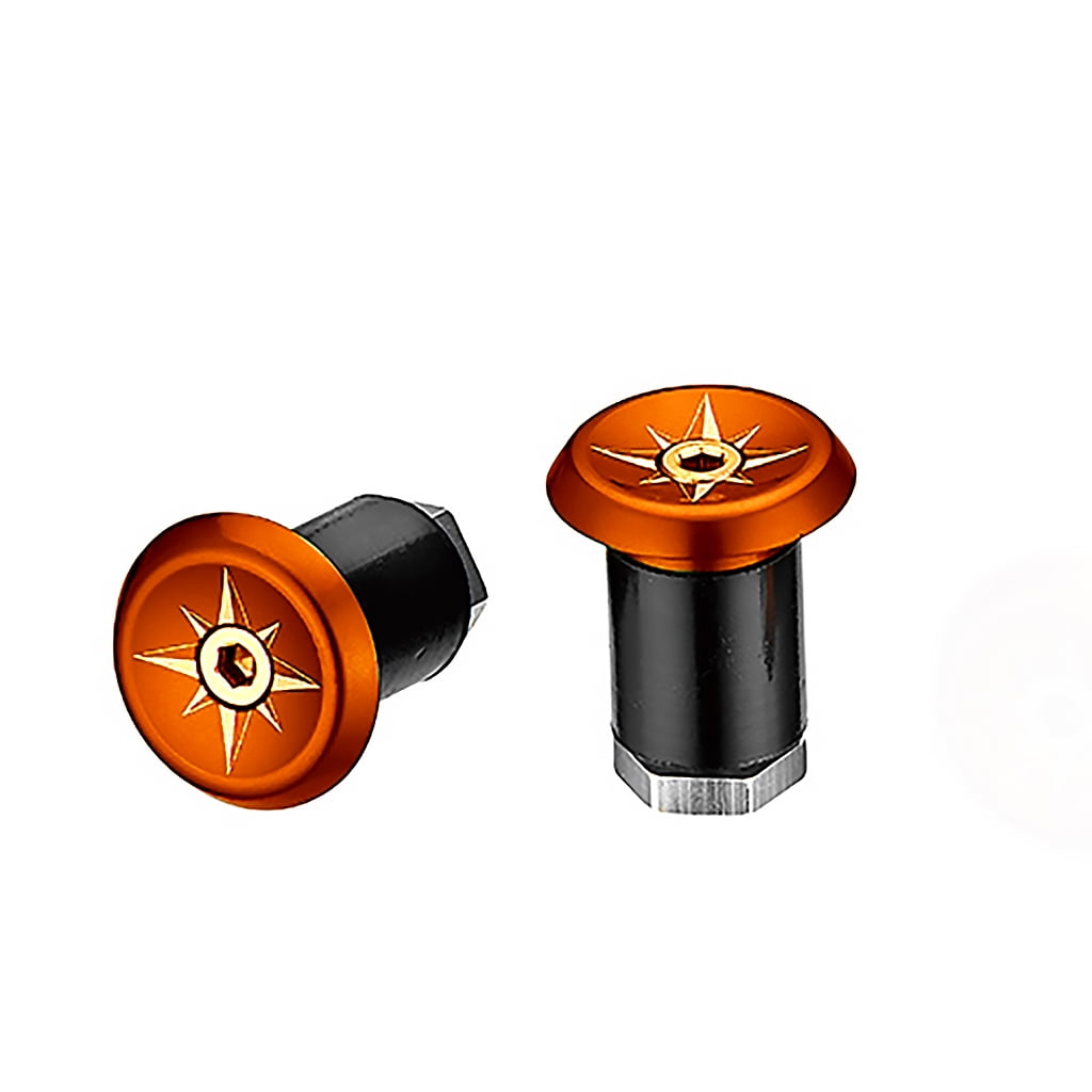 Ciclovation Vortex Lock-In Power Wave Road Bar End Plug Orange ...
