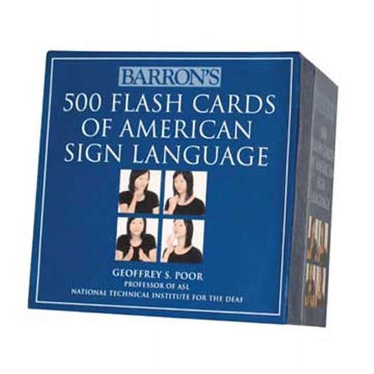 Cicso Independent Barrons 500 Flash Cards of American Sign Language ...