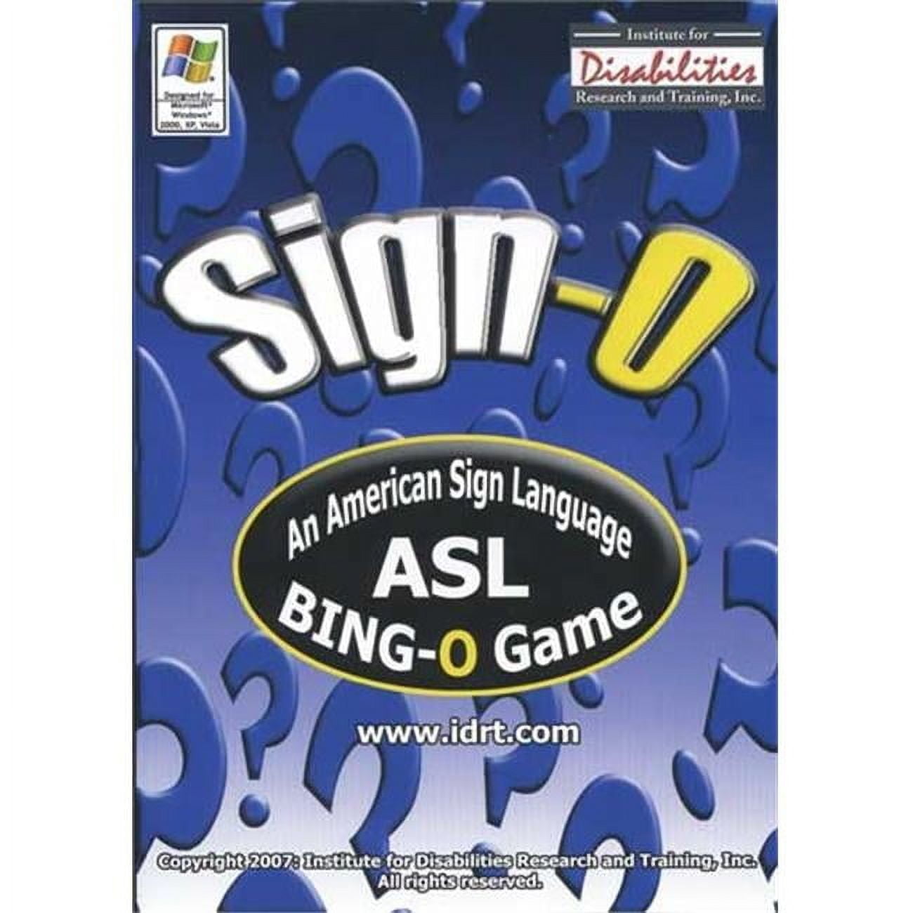 Cicso Independent SIGN-O ASL Bingo Game CD-ROM - Walmart.com