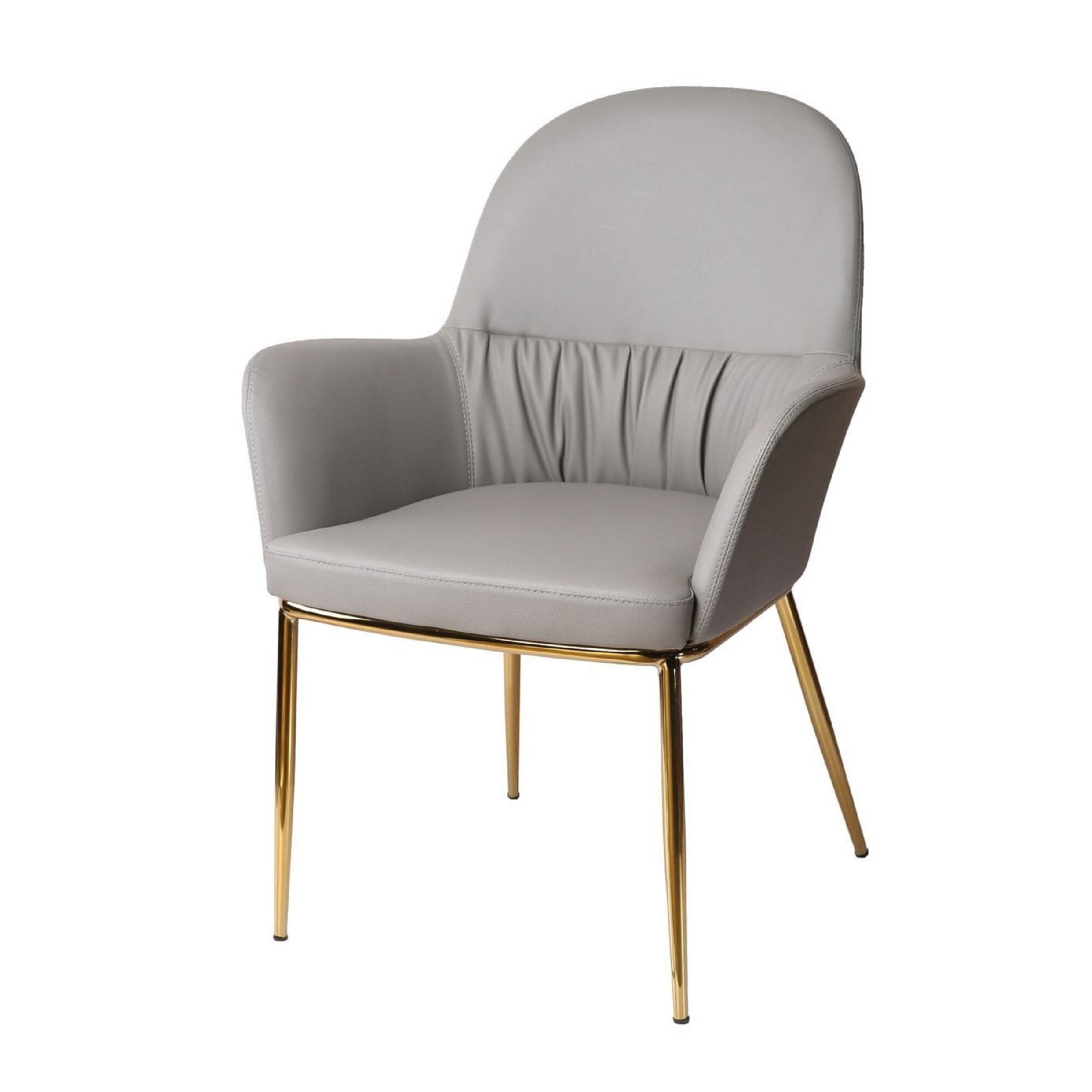 Cid 26 Inch Modern Accent Chair, Cushioned Seat, Vegan Faux Leather ...