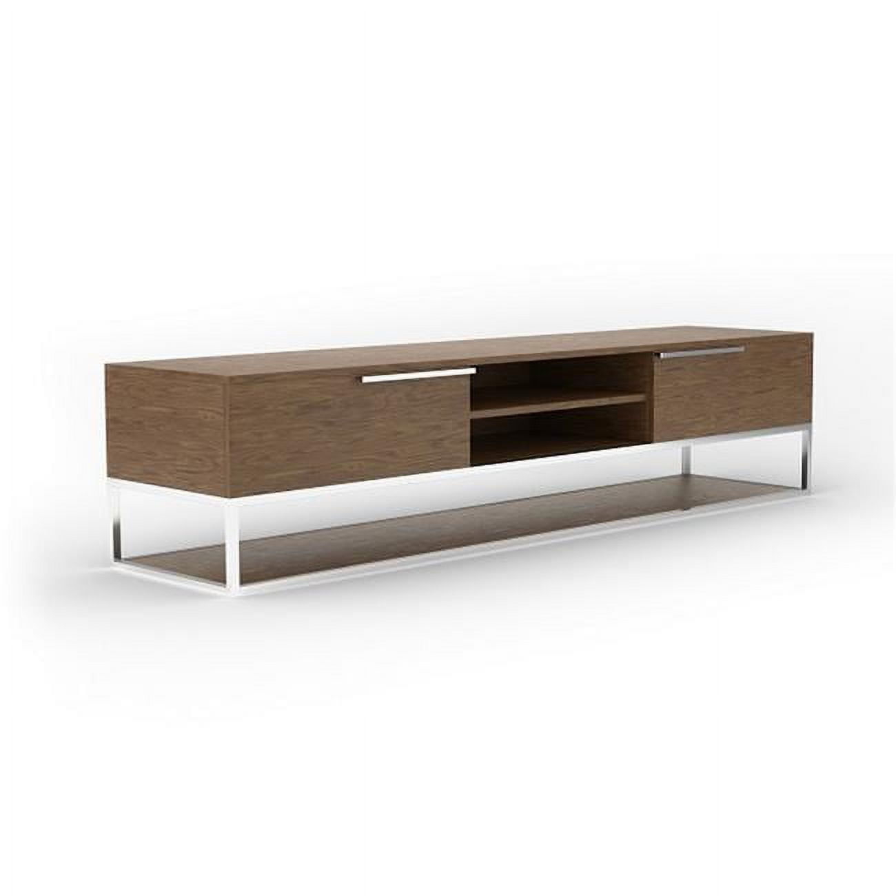 Cid Zyla 79 Inch TV Media Console Cabinet, 1 Shelf, 2 Drawers, Walnut ...