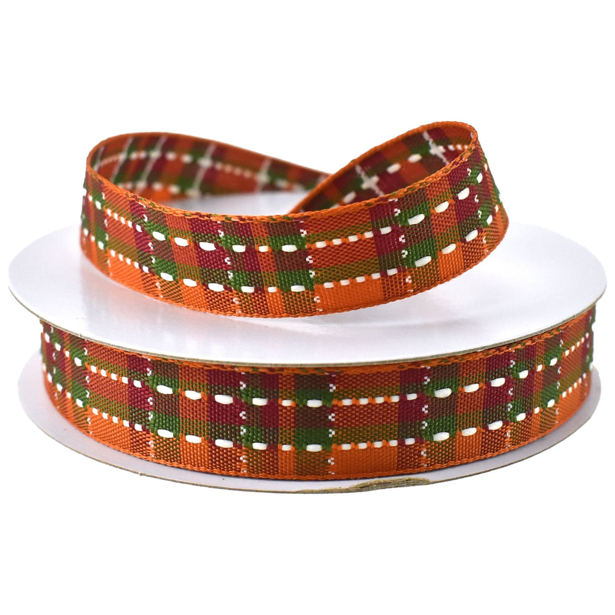 Cider Fall Plaid Wired Ribbon, 5/8-Inch, 10-Yard - Walmart.com