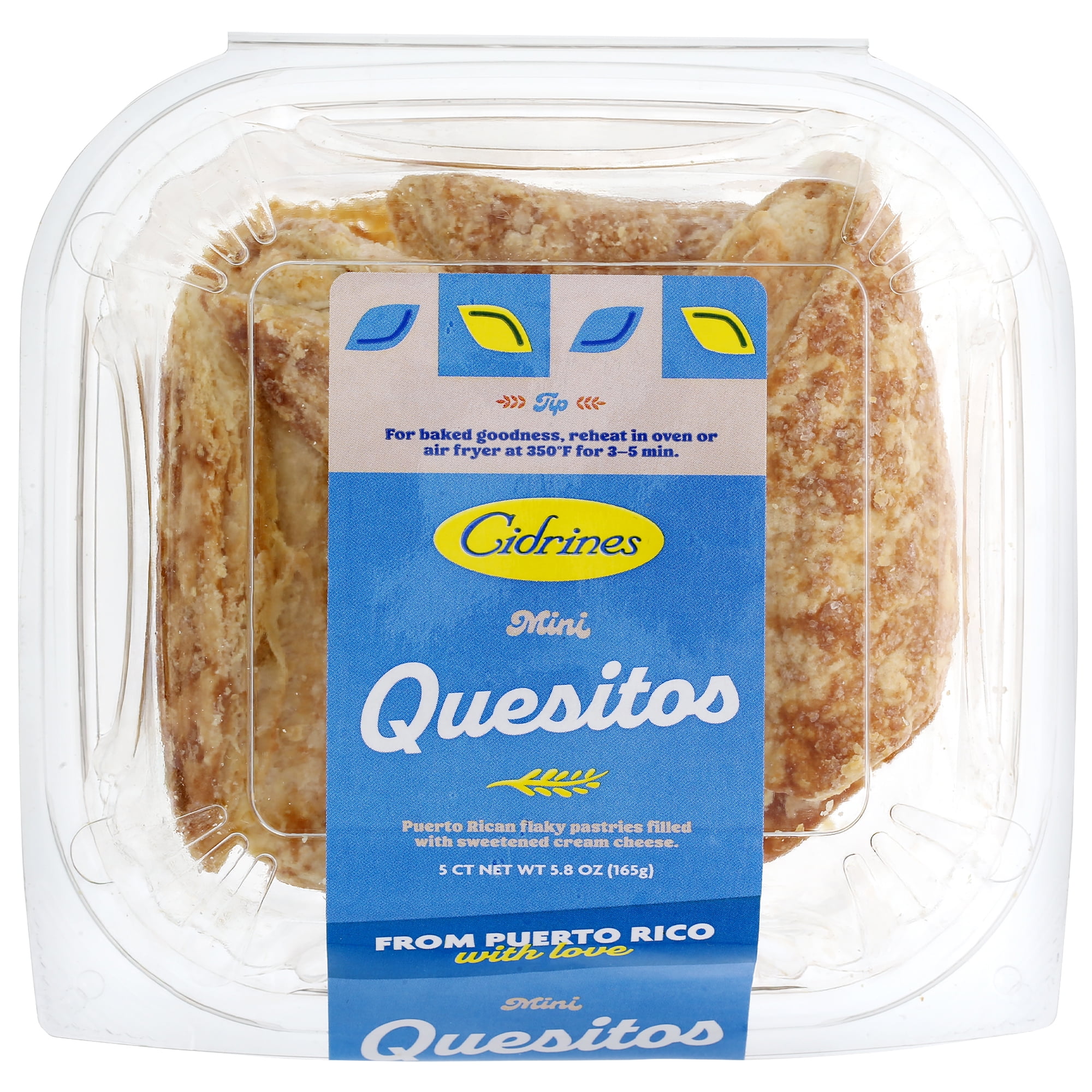 Cidrines, Mini Quesito, 5 Count, Ready to Eat, Shelf Stable - Walmart.com