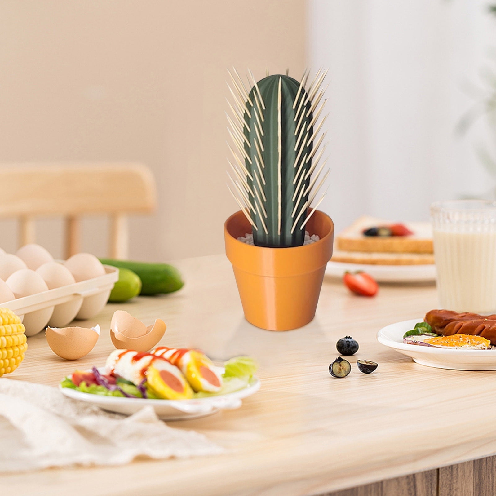 Cieatiam 3D Printed Cactus Toothpicks Dispenser, Cactus Toothpick ...