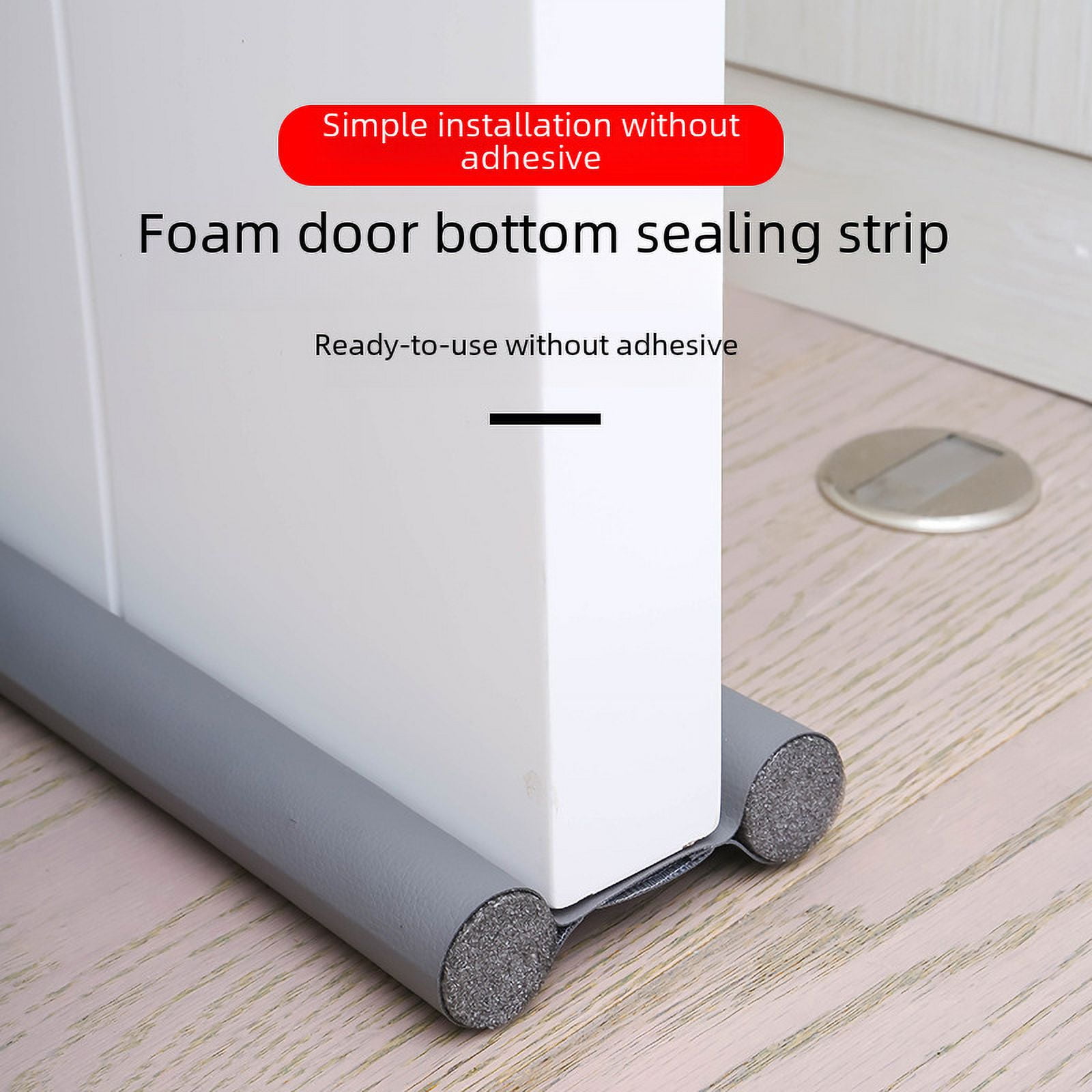 Cieatiam Door Bottom Sealing Strip Door Seam Sound Insulation Bedroom ...