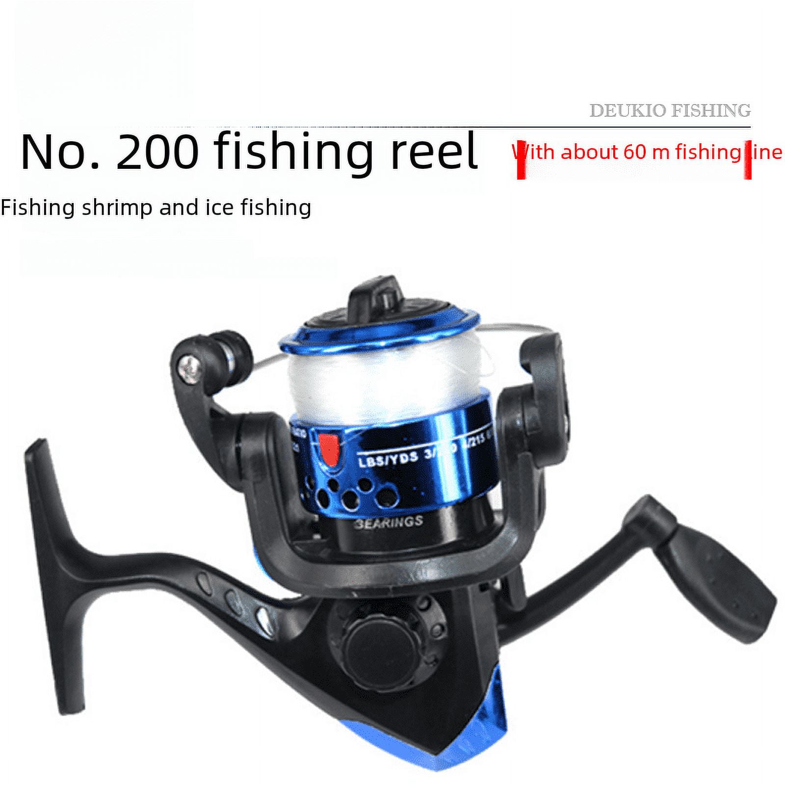 Cieatiam Fishing wheel mini ice fishing wheel 200 with line small ...