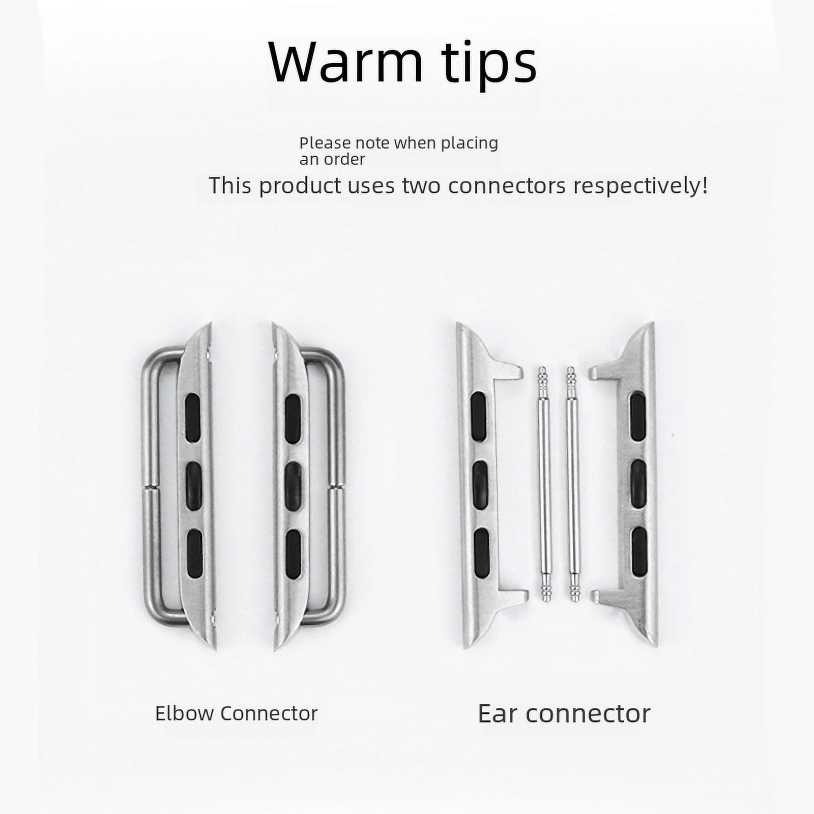 Cieatiam For iwatch8SE Apple watch strap connector 316 stainless steel ...