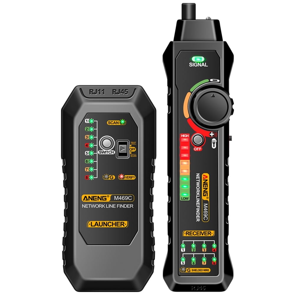 Cieatiam Network Cable Finder RJ45 RJ11 LAN Cable Tester w/ Earphone ...