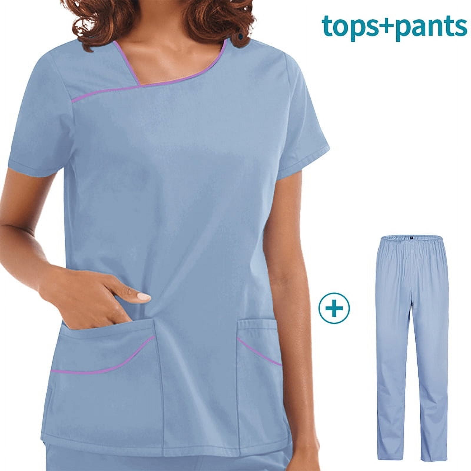 Cieatiam Operating Room Short Sleeve Wash Clothes Female Skin ...