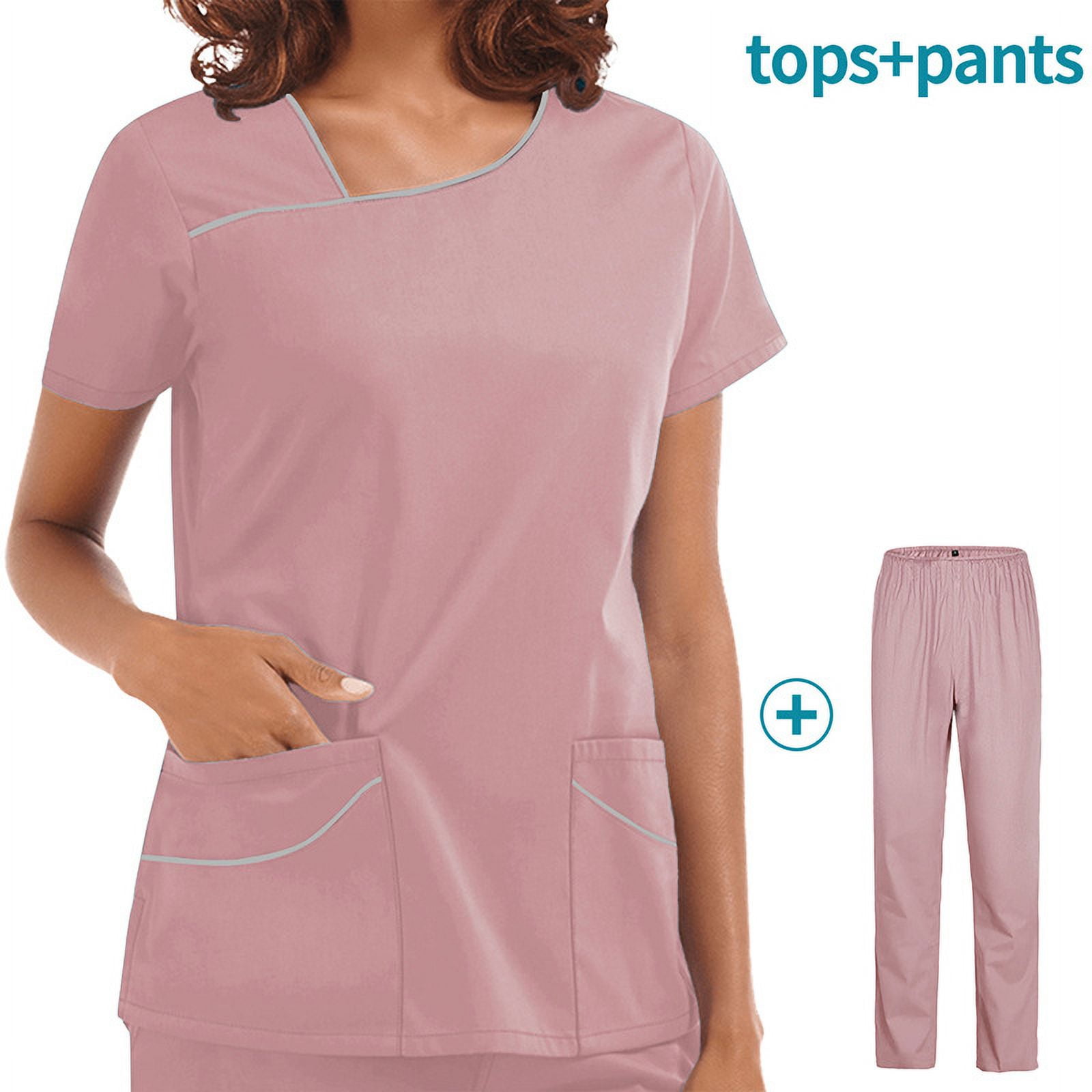 Cieatiam Operating Room Short Sleeve Wash Clothes Female Skin ...