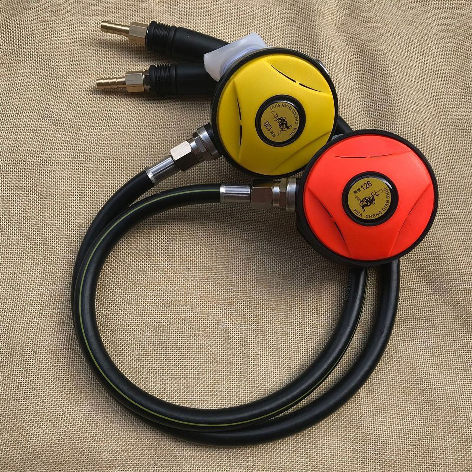 Cieatiam Orange yellow diving respirator secondary head breathing ...