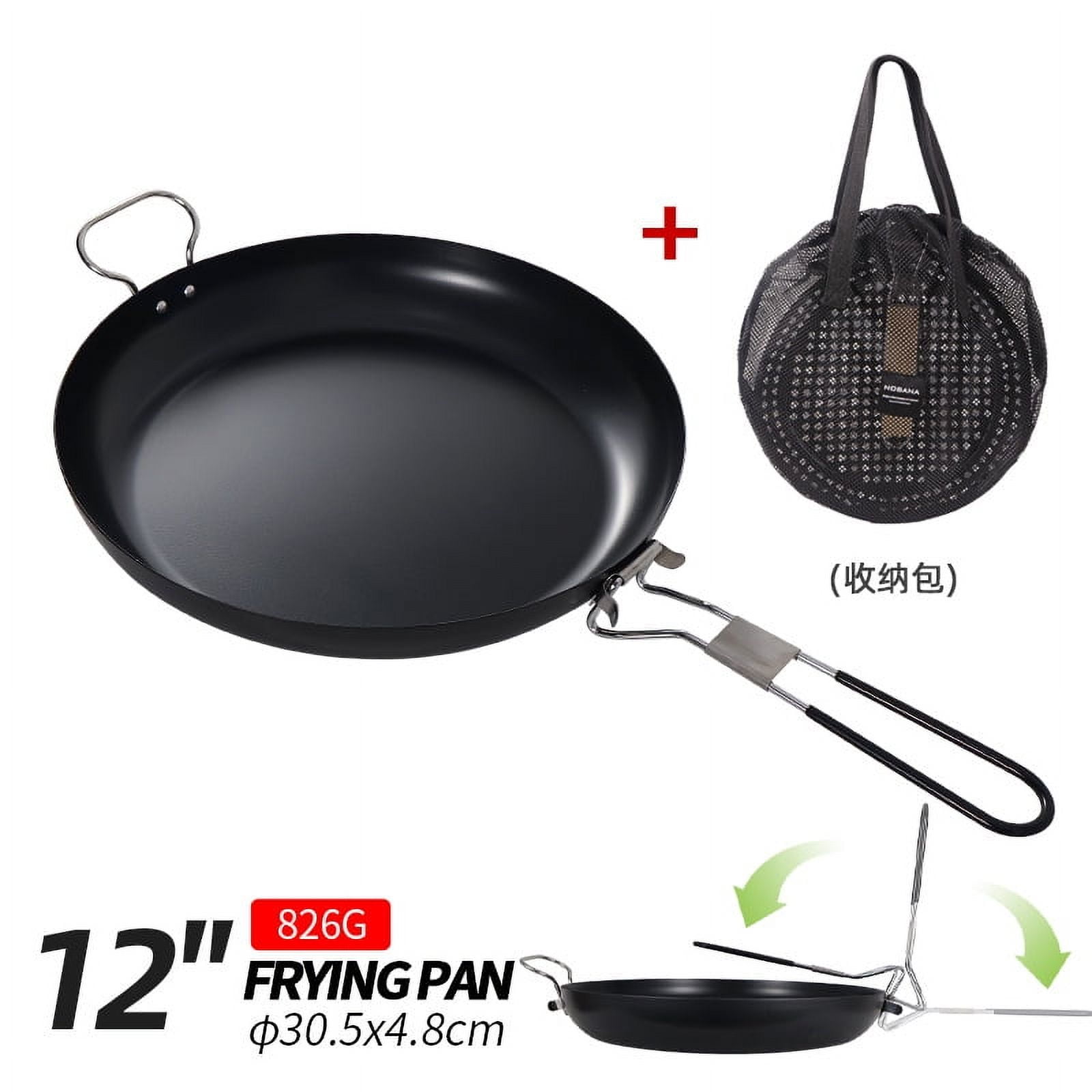 Cieatiam Outdoor Camping Foldable Portable Non-stick Pan for Cooking ...
