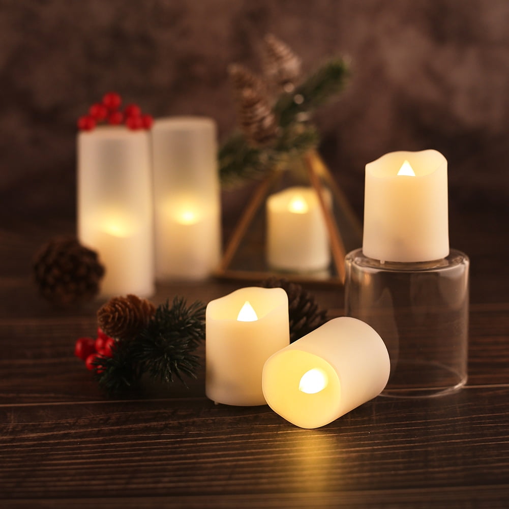 Cieatiam Rechargeable LED Candle Light Simulation Flame Head Lighting ...