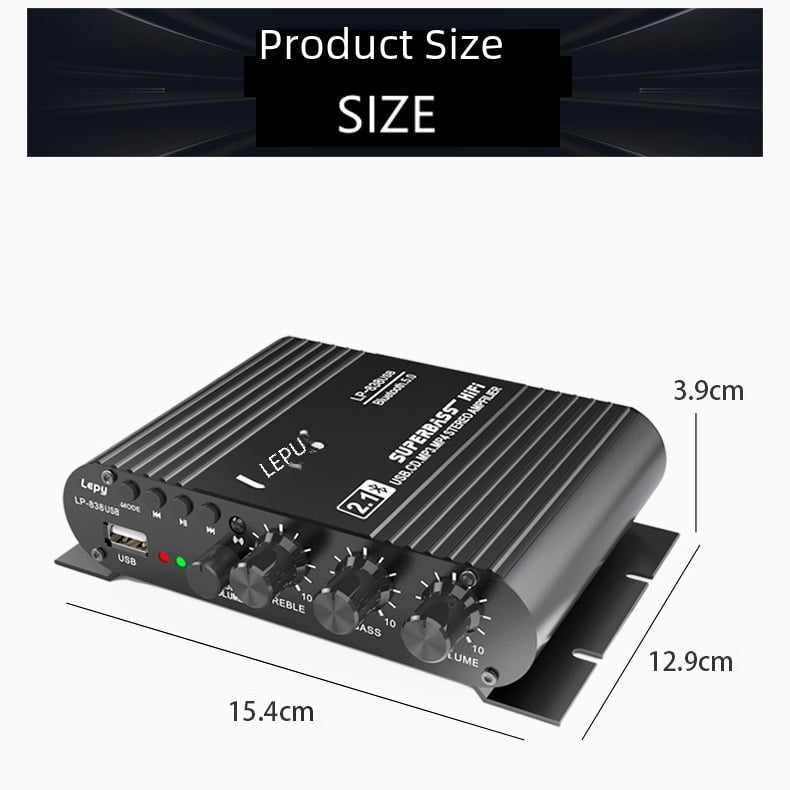 Cieatiam USB Bluetooth subwoofer power amplifier computer car home power amplifier U disk ...