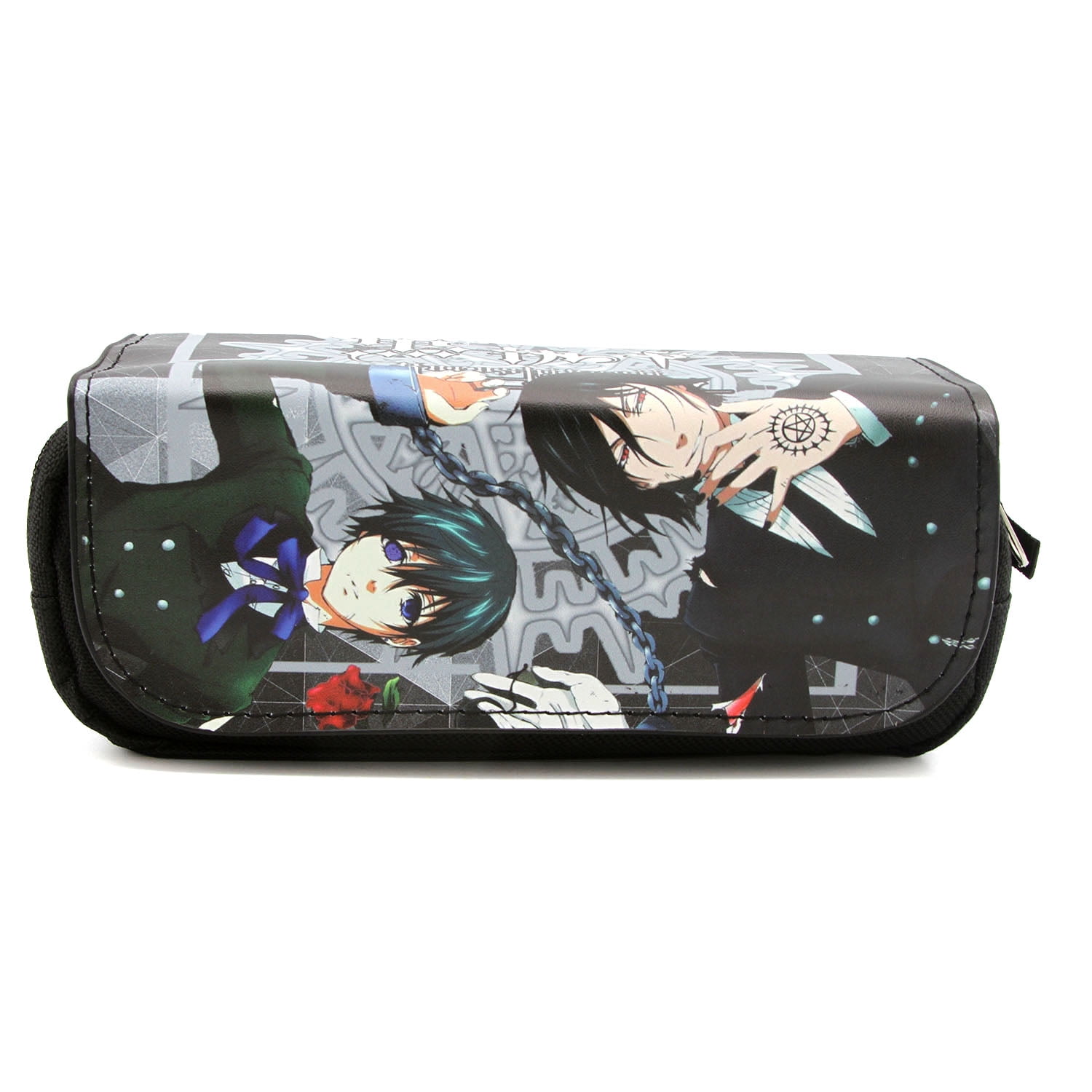 Ciel & Sebastian Style B - Black Butler 7x4" Clutch Pencil Bag ...