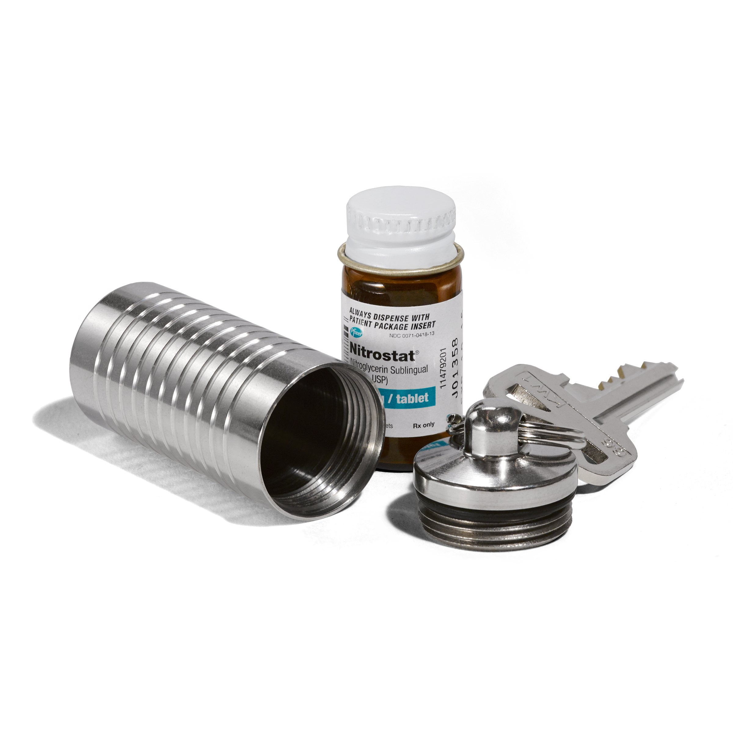 Equate Keychain Fob Pill Container - Walmart.com