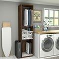 Cielo by Bestar 19.5" Multi-Storage Cubby Unit in Oak Barrel and White ...